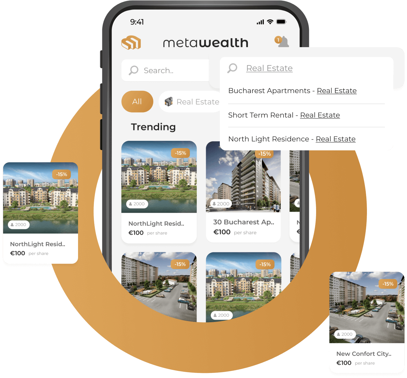 MetaWealth - Fractional Real Estate Investing Platform